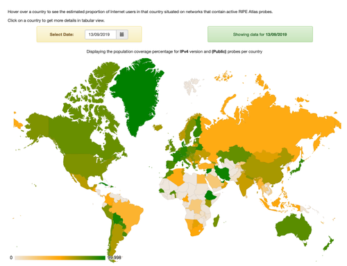 RIPE Atlas Population Coverage | RIPE Labs